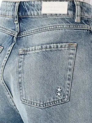 ICON DENIM LOS ANGELES High-waisted Denim Shorts
