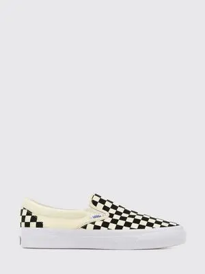 VANS Lx Classic Slip-on 98 Check Cotton Canvas Sneakers - White