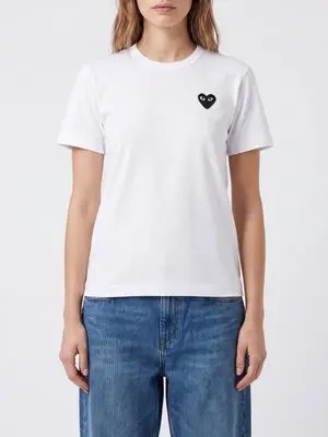 Play Comme Des Garcon Cotton T-shirt With Logo