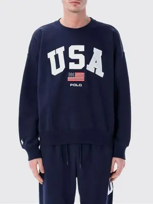 Polo Ralph Lauren Cotton Blend Crew-neck Sweatshirt - Blue