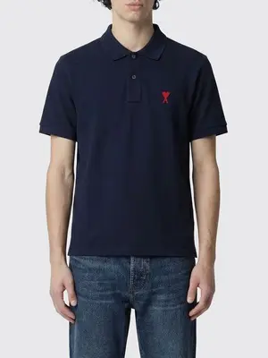 AMI Paris Polo Shirt Colour - Blue