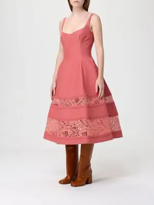 Marni Lace Trimmed Midi Dress