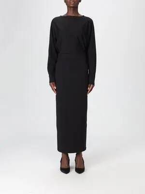 MAR DE MARGARITAS Long Sleeve Open Back Maxi Dress
