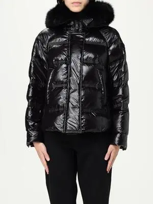 Peuterey Down Jacket With Fur Hood - Black