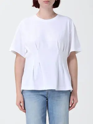 Barbour Cotton T-shirts With Laces - White