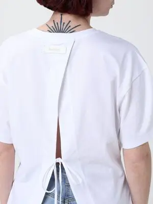 Barbour Cotton T-shirts With Laces - White