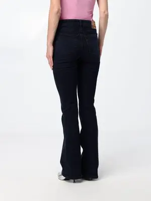DIESEL® D-ebbey Mid-rise Flared Jeans In Stretch Cotton - Denim