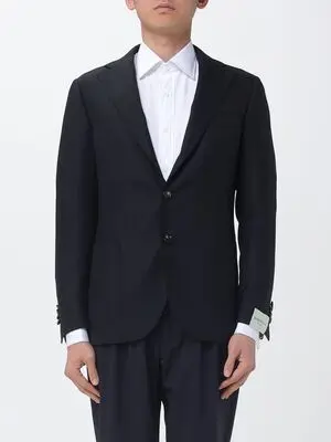 LUIGI BORRELLI Single Breasted Blazer - Black