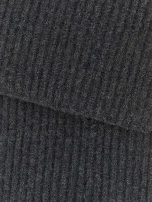 MAISON MARGIELA Ribbed Virgin Wool Scarf - Grey