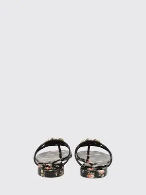 Dolce & Gabbana Rubber Flip Flops With Dg Monogram - Black