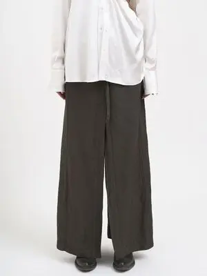 Andrea Ya'aqov Maxi Skirt With Drawstring Waist And Slits