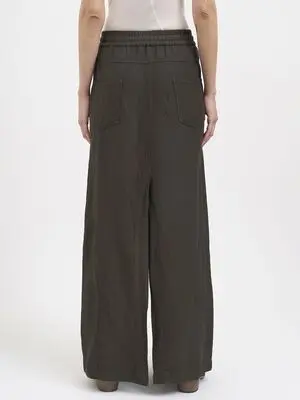 Andrea Ya'aqov Maxi Skirt With Drawstring Waist And Slits