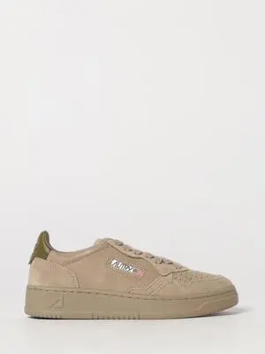 AUTRY Medalist Low Leather And Suede Sneakers - Beige