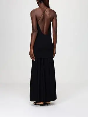 Jacquemus Long Draped Dress - Black