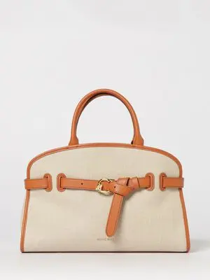 COCCINELLE Sabine Cotton Canvas Bag - Brick Red