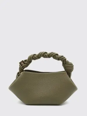 GANNI Butterfly Mini Recycled Leather Handbag With Braided Handle