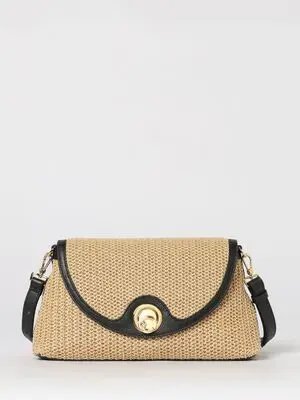 COCCINELLE Nikla Raffia Crossbody Bag - Black