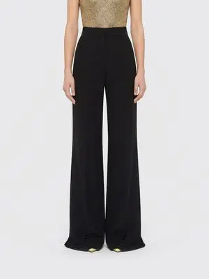 Dries Van Noten Wool Blend Flared Trousers - Black