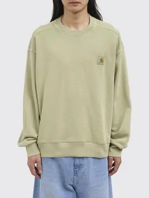 Carhartt Work In Progress Cotton Crewneck Sweatshirt With Logo - Green