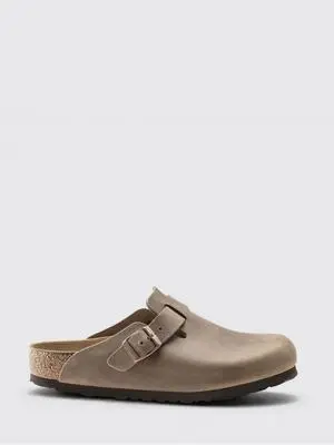 BIRKENSTOCK Boston Oiled Leather Mules - Brown