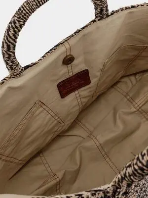 IBELIV Vanilla Raffia Tote Bag - Green