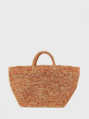 IBELIV Vanilla Raffia Tote Bag - Red
