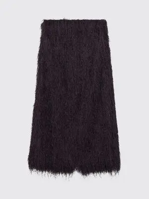 Dries Van Noten Fringed Midi Skirt - Violet