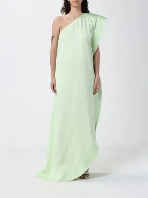 Stella McCartney Satin Elegant Dress - Yellow
