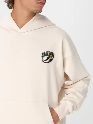 BARROW Crewneck Sweatshirt With Graphic Detail - Beige