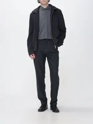 Brunello Cucinelli Five-pocket Straight-leg Jeans In Wool Felt - Grey