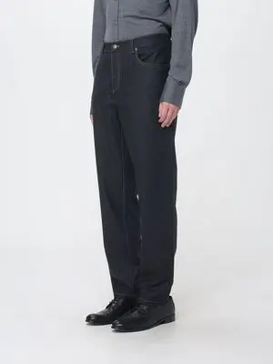 Brunello Cucinelli Five-pocket Straight-leg Jeans In Wool Felt - Grey