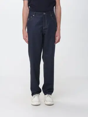 Brunello Cucinelli Five-pocket Straight-leg Jeans In Wool Felt - Navy