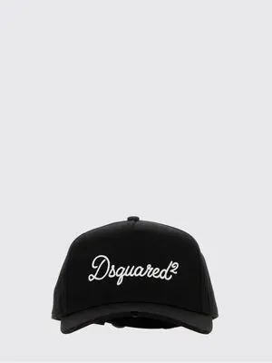 Dsquared2 Tone-on-tone Embroidered Logo Cotton Baseball Cap - Black