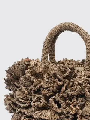 IBELIV Coral Raffia Handbag - Brown