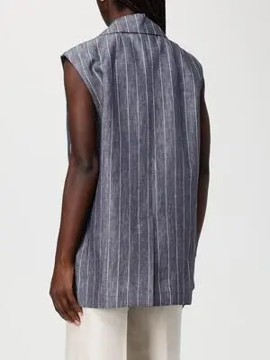 Max Mara Ballò Pinstriped Linen Vest