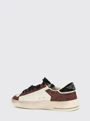 GOLDEN GOOSE Stardan Calfskin Leather Sneakers With Glitter