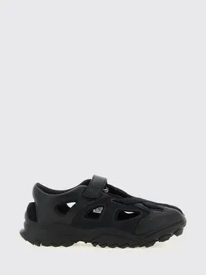 Y3 Gsg9 Cut-out Leather And Mesh Sandals - Black