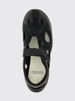 Y3 Gsg9 Cut-out Leather And Mesh Sandals