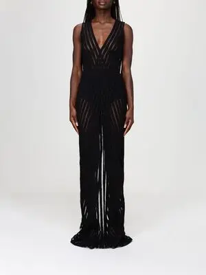 Elisabetta Franchi Jersey Long Dress - Black