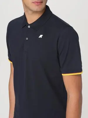 K-WAY Cotton Polo With Logo - Blue