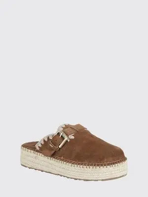 Mou Jute Suede Clogs - Hazel
