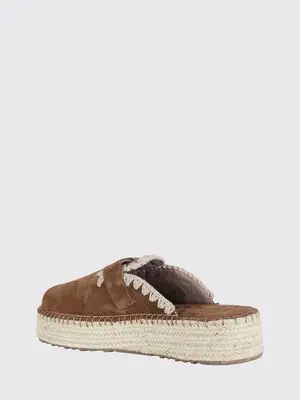 Mou Jute Suede Clogs - Hazel