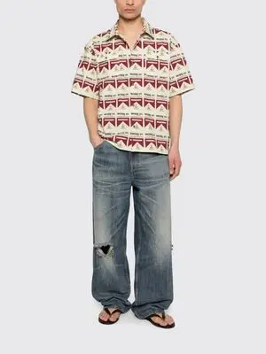CARNE BOLLENTE Printed Stretch Cotton Casual Shirt - Multicolor