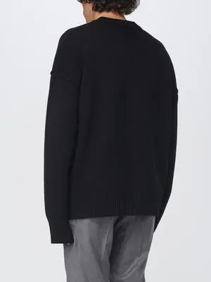 AMI Paris Crew Neck Jumper With Red De Cœur Logo
