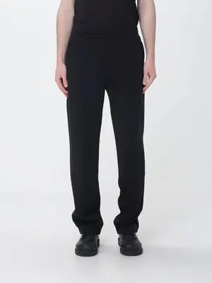 Emporio Armani Cotton Blend Trousers - Black