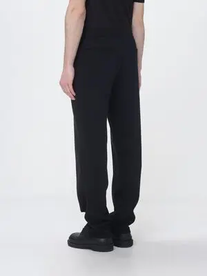 Emporio Armani Cotton Blend Trousers - Black