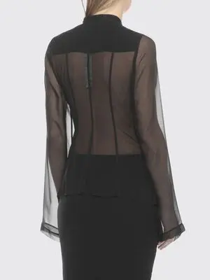 Rick Owens Transparent Nylon Blazer - Black