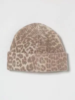 GANNI Animal Print Wool Beanie