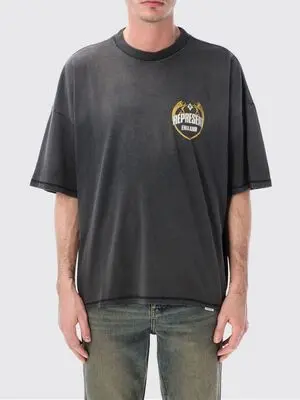REPRESENT Cotton Crew-neck T-shirt With Logo - Black
