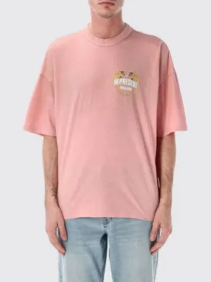 REPRESENT Cotton Crew-neck T-shirt With Logo - Pink